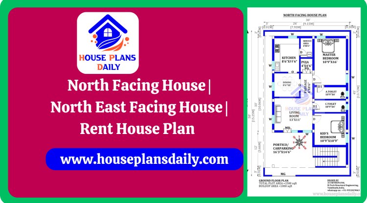 North Facing House | North East Facing House | Rent House Plan - House ...